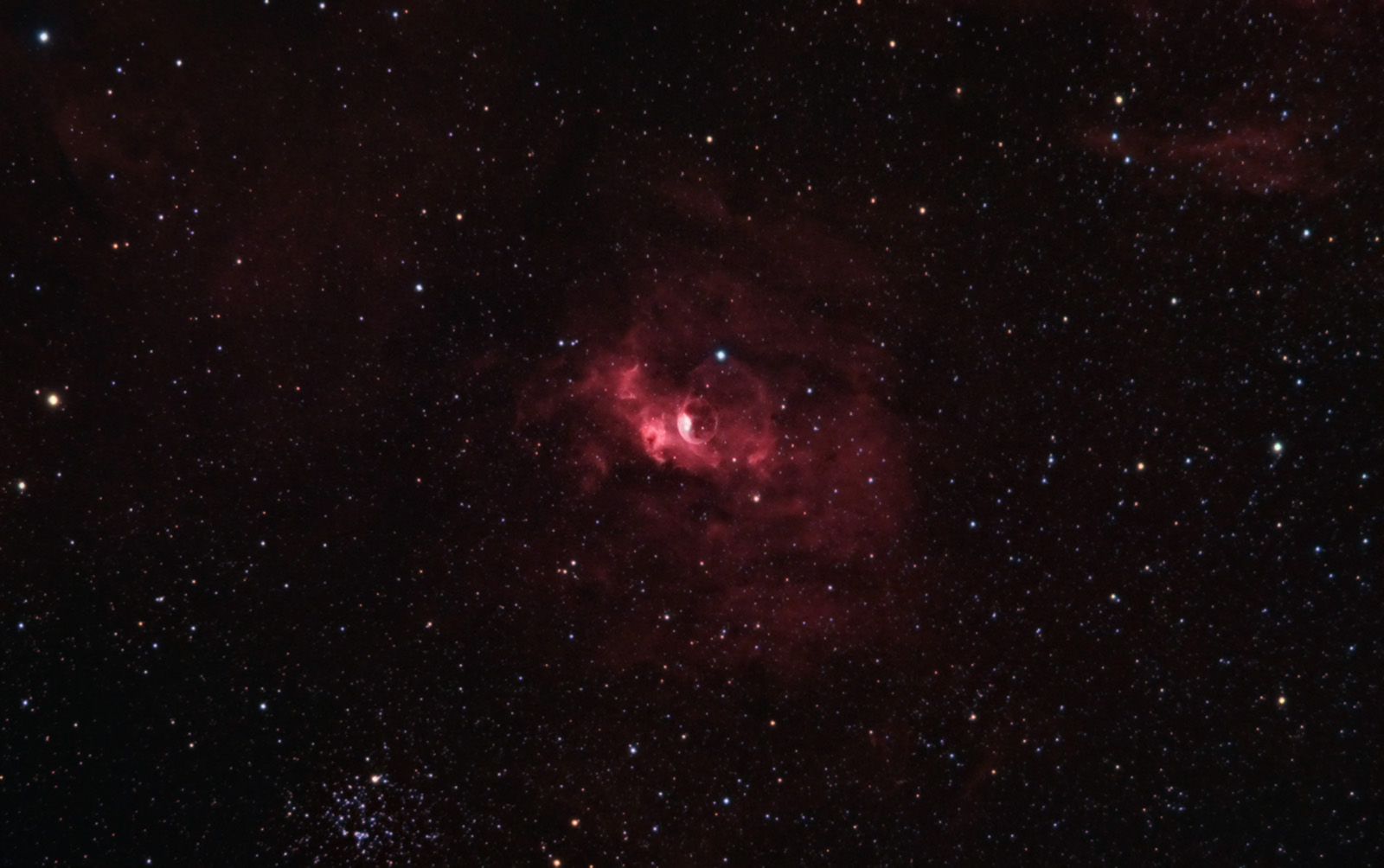 The Bubble Nebula in HaRGB using a DSLR Camera | AstroBackyard ...